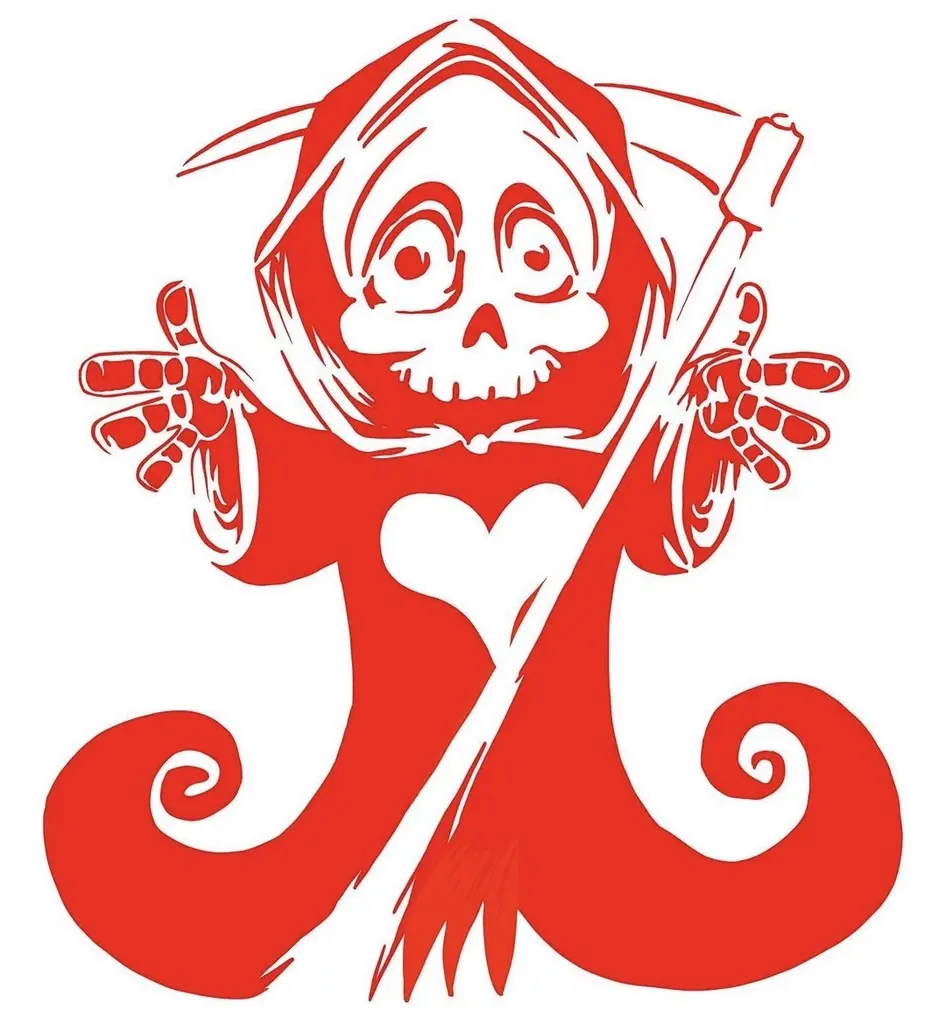 Free Sculptures & Artworks STL Download - Grim Reaper stencil 17by SMT_M 🦊