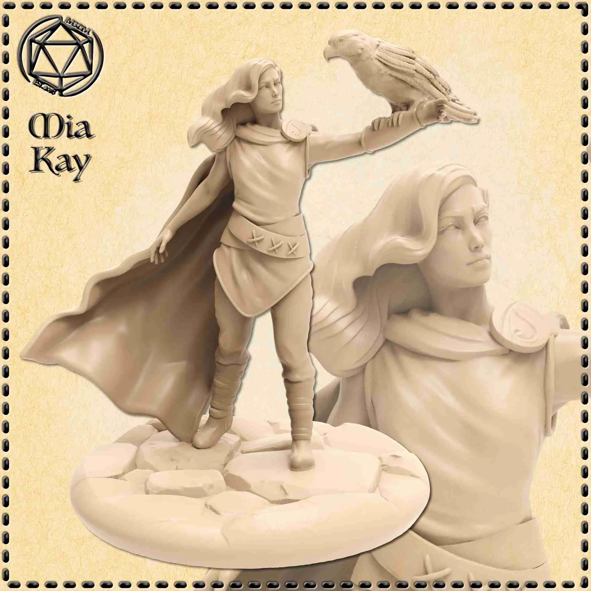 Characters & Creatures STL Download - Human Falconerby M3DM