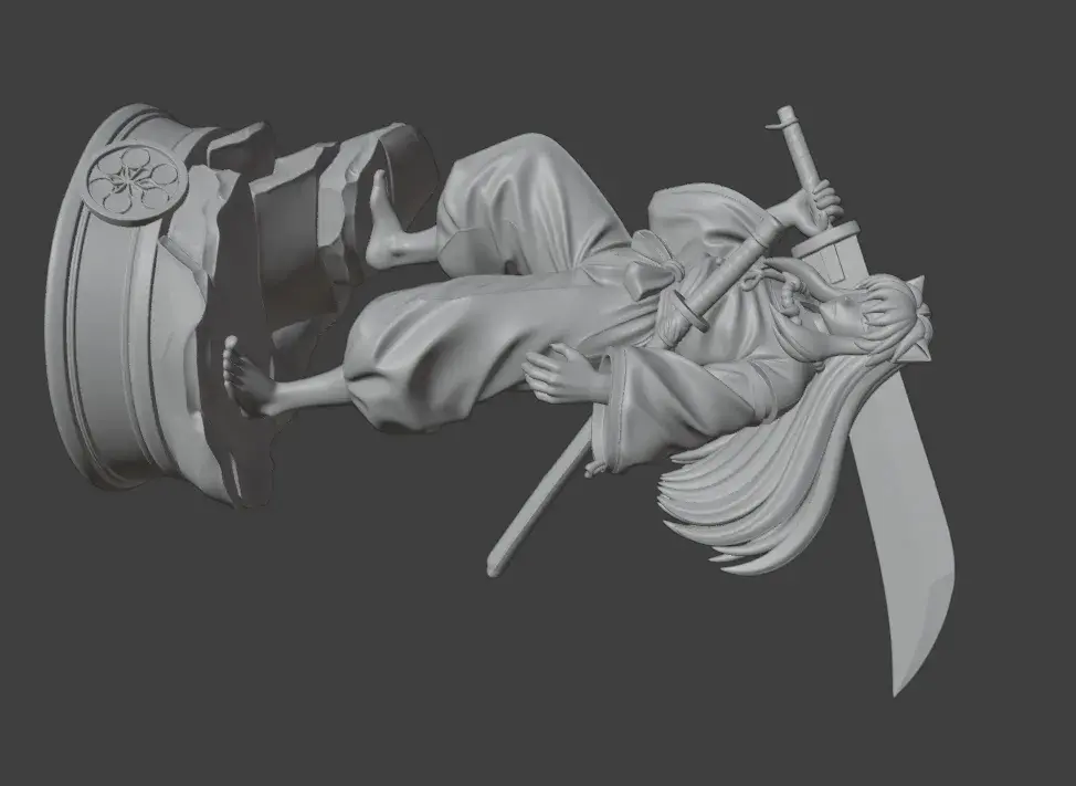 Characters & Creatures STL Download - Inuyasha (Diseño Mejorado)by ...