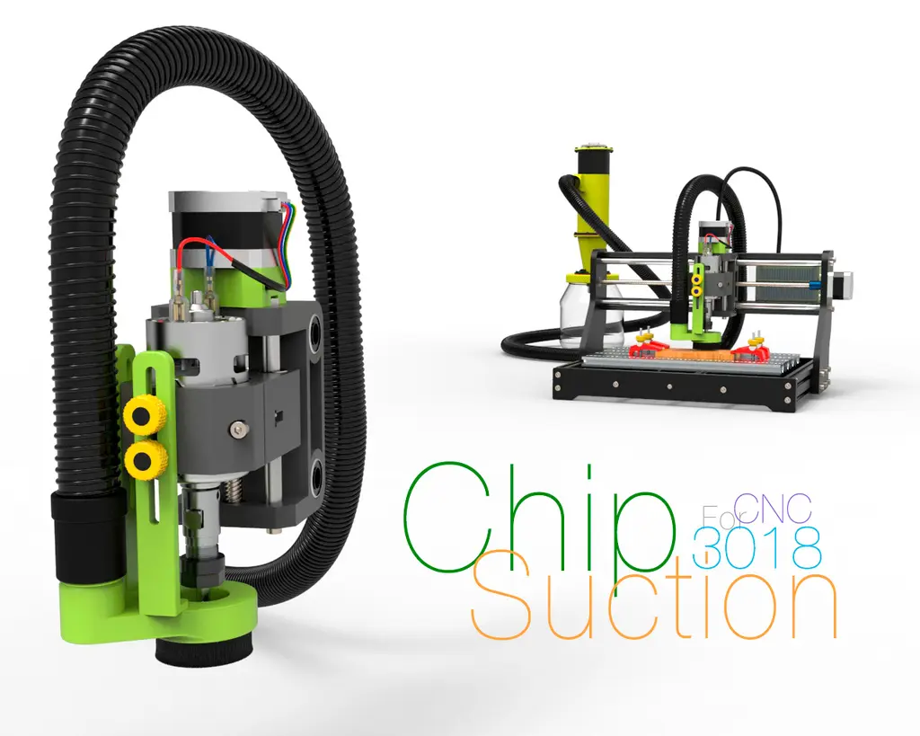 3D Printer Files | 3MF File | Chip Suction for CNC 3018 | Creality Cloud