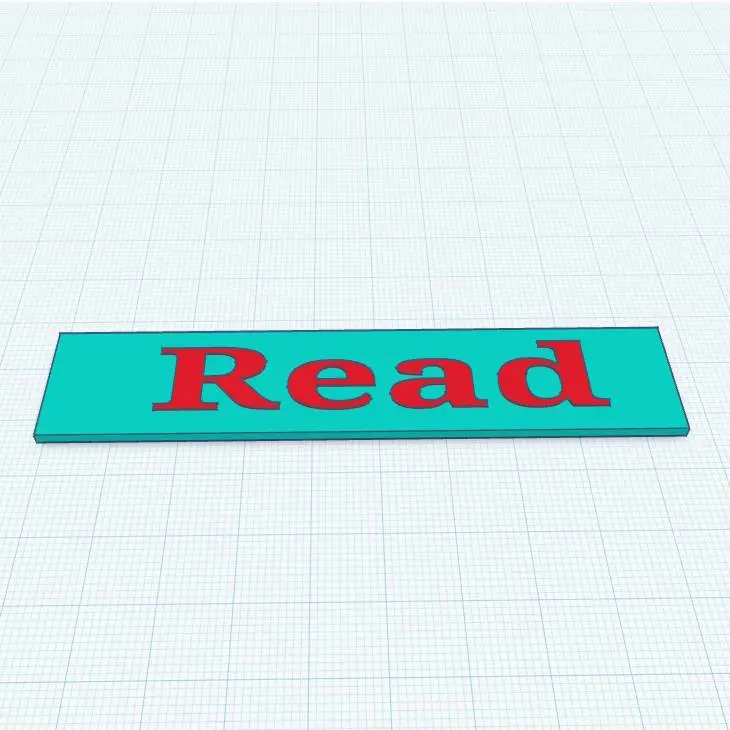 Free Other STL Download - Bookmark that says "Read"by Technolazerax13