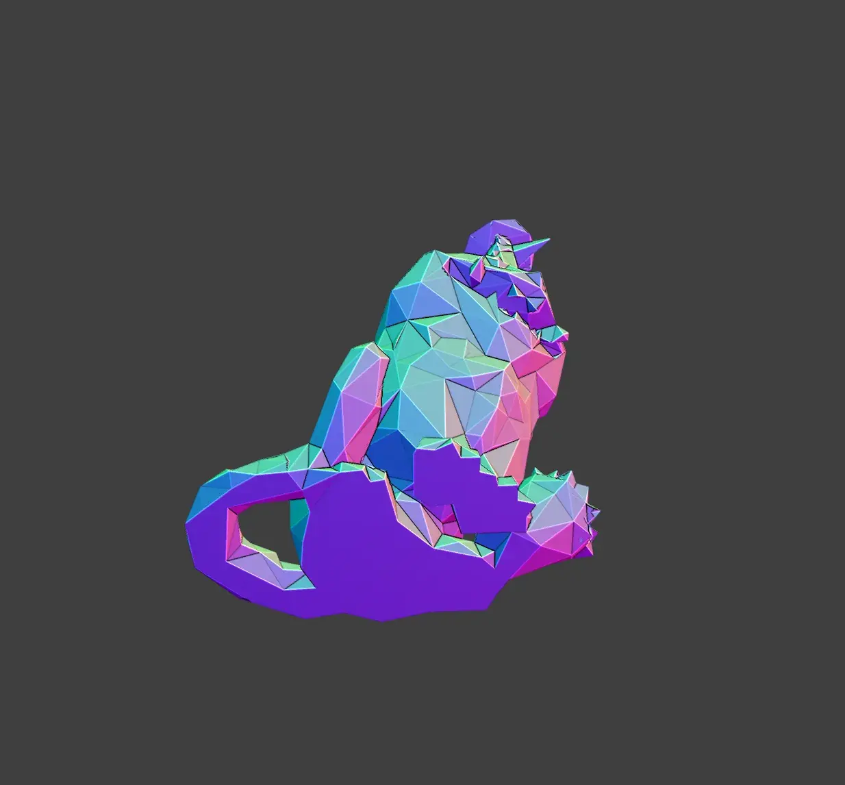 3D Printer Files | 3MF File | Origami Paper like Lowpoly Derpy the kpop ...