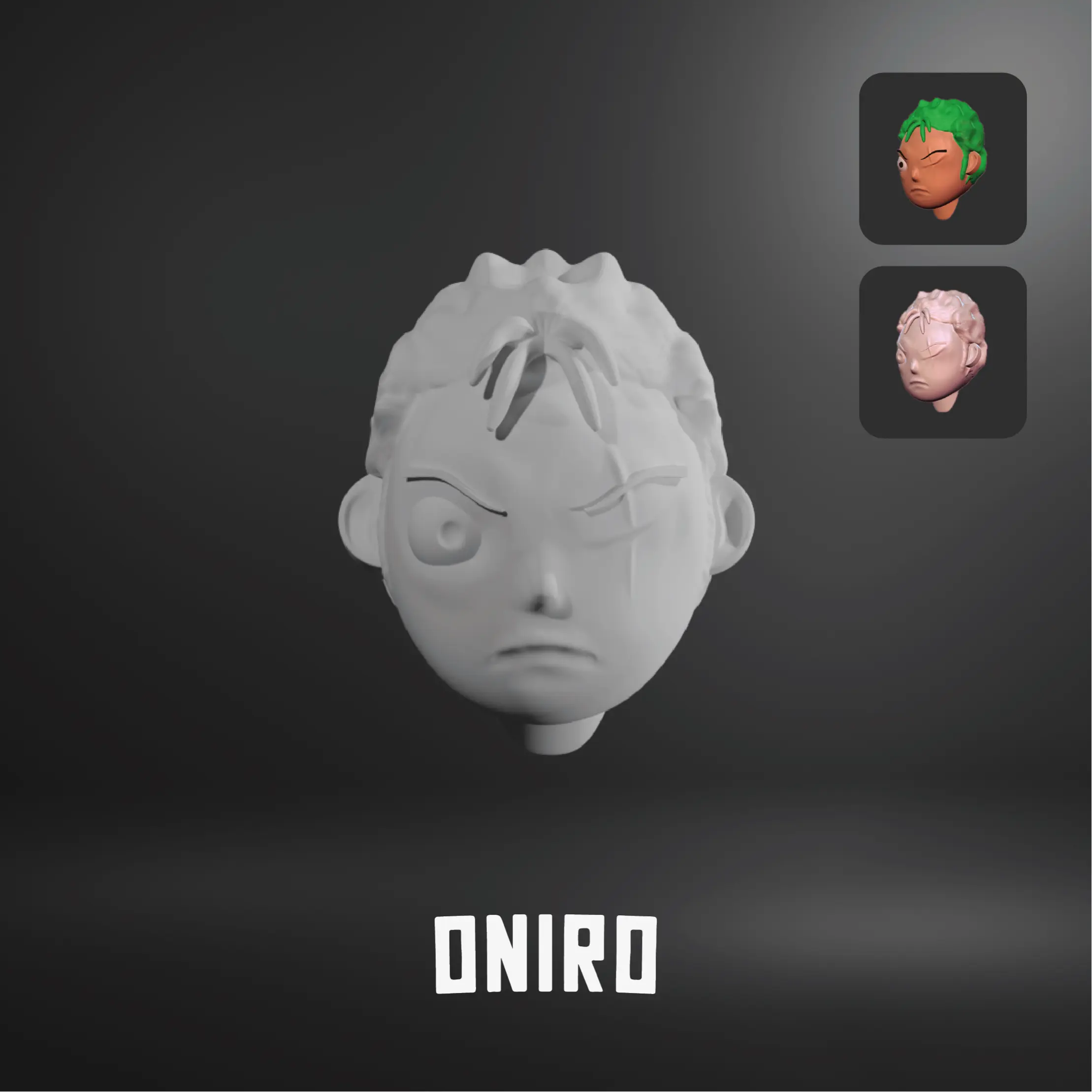 3D Printer Files | 3MF File | Zoro (Oniro Style) for wall mount - Hyper ...