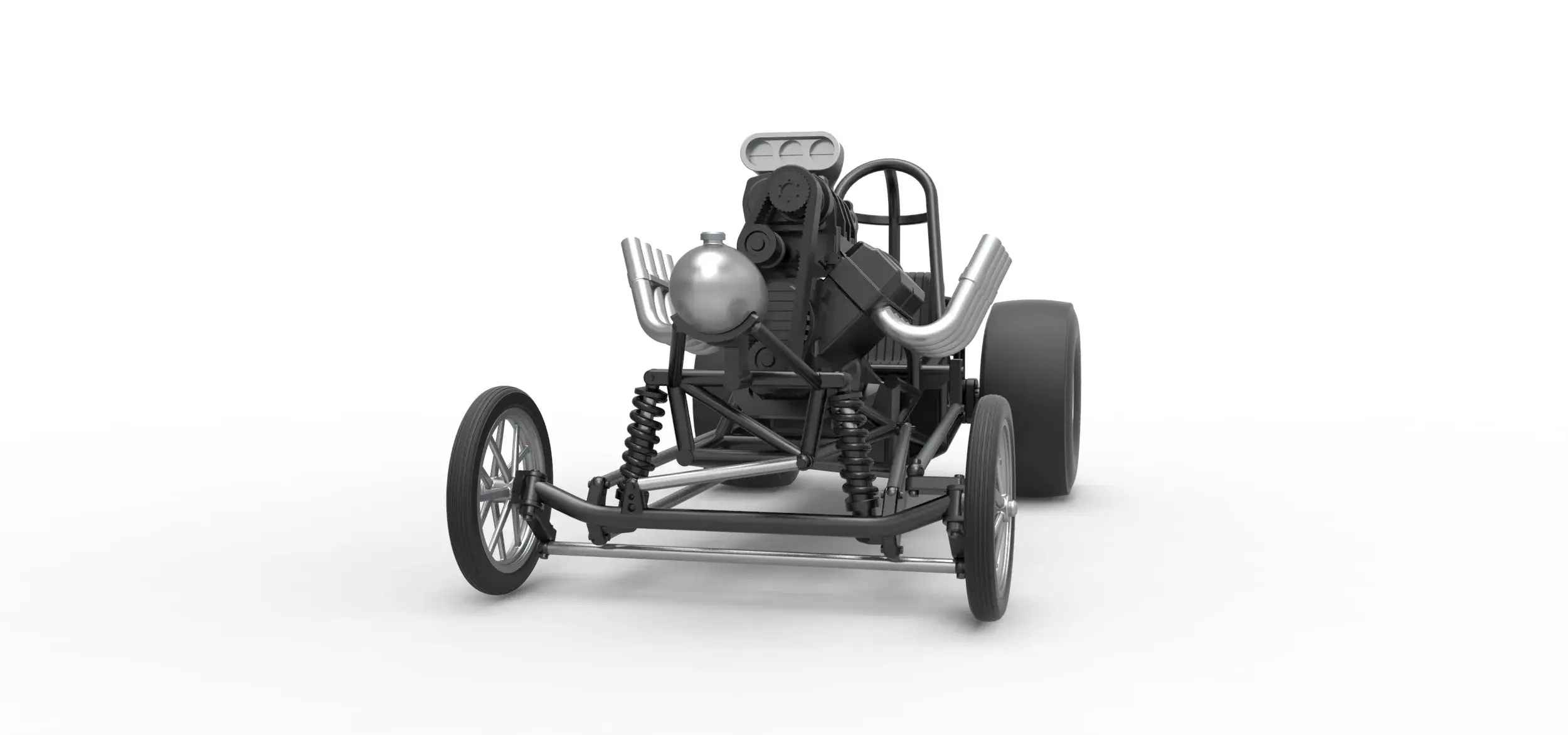 Vehicles & Machinery STL Download - Vintage Front engine dragster Base ...