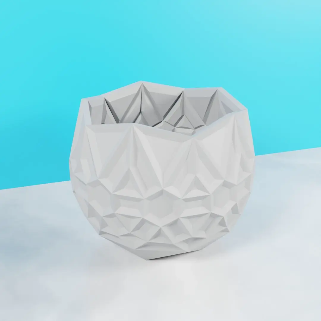 Home Decorations & Ornaments STL Download - geodesic shapes planter ...
