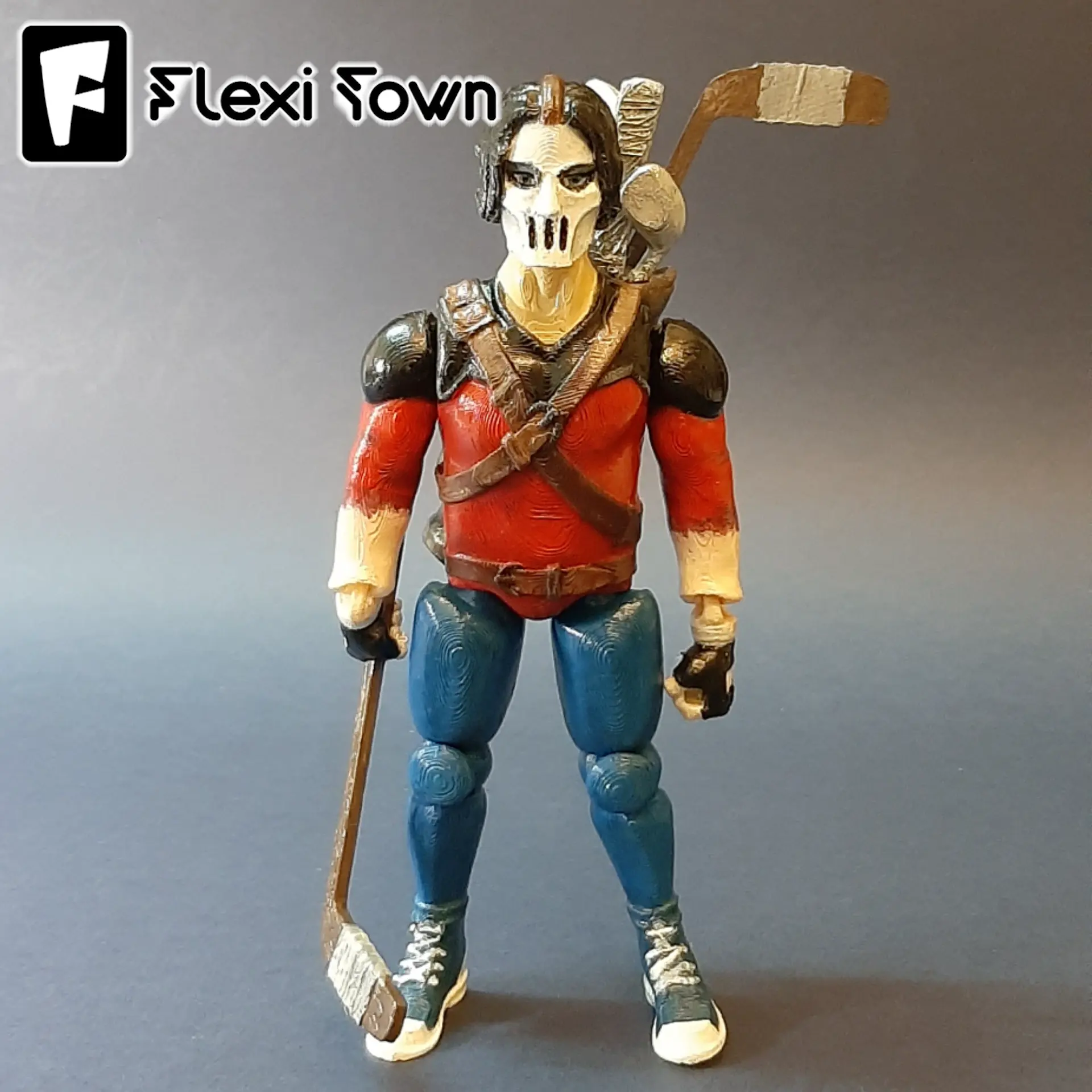 Other STL Descarga - Flexi Print-in-Place Casey Jones - FlexiTown