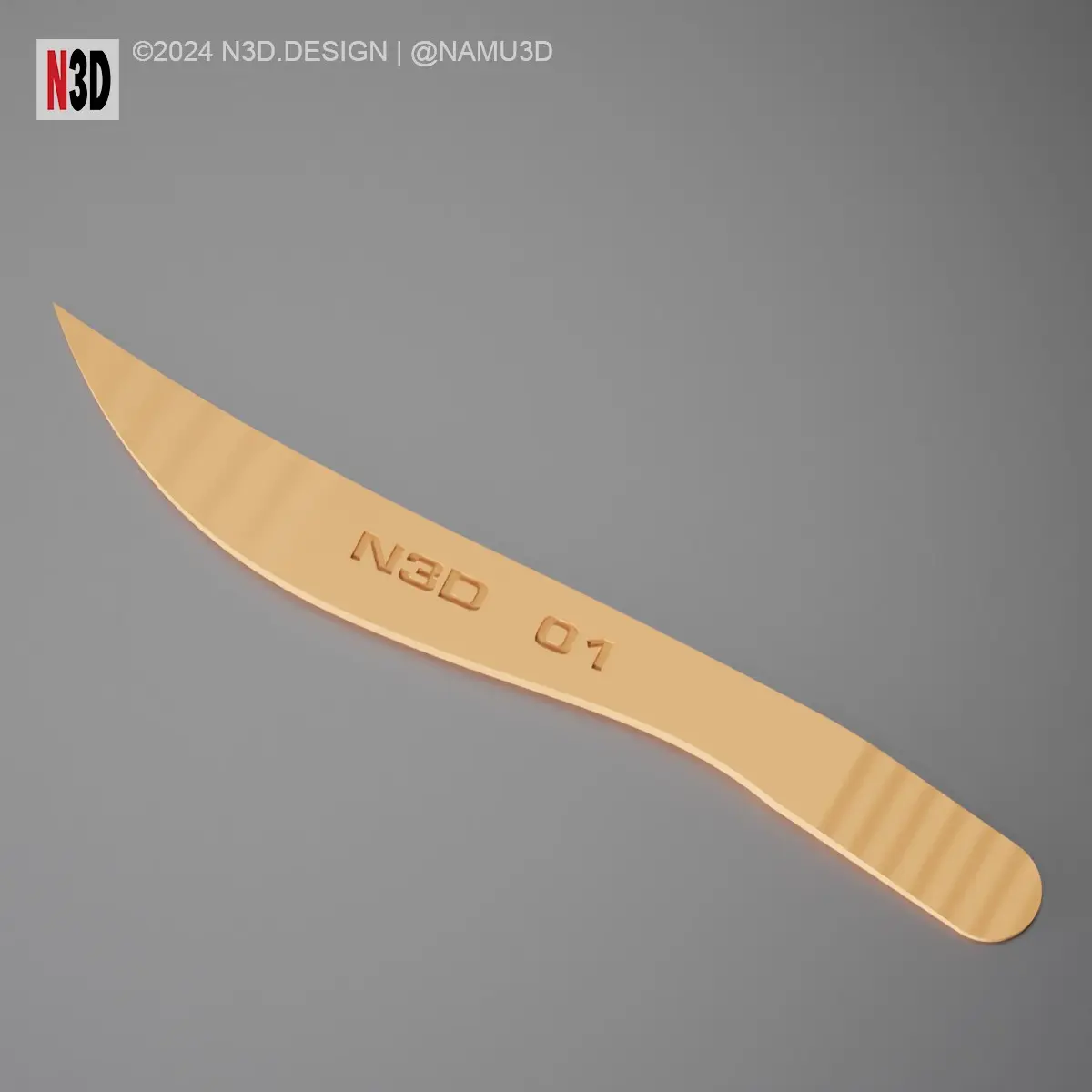 Free Test Models STL Download - Pottery tool 01by Namu3D