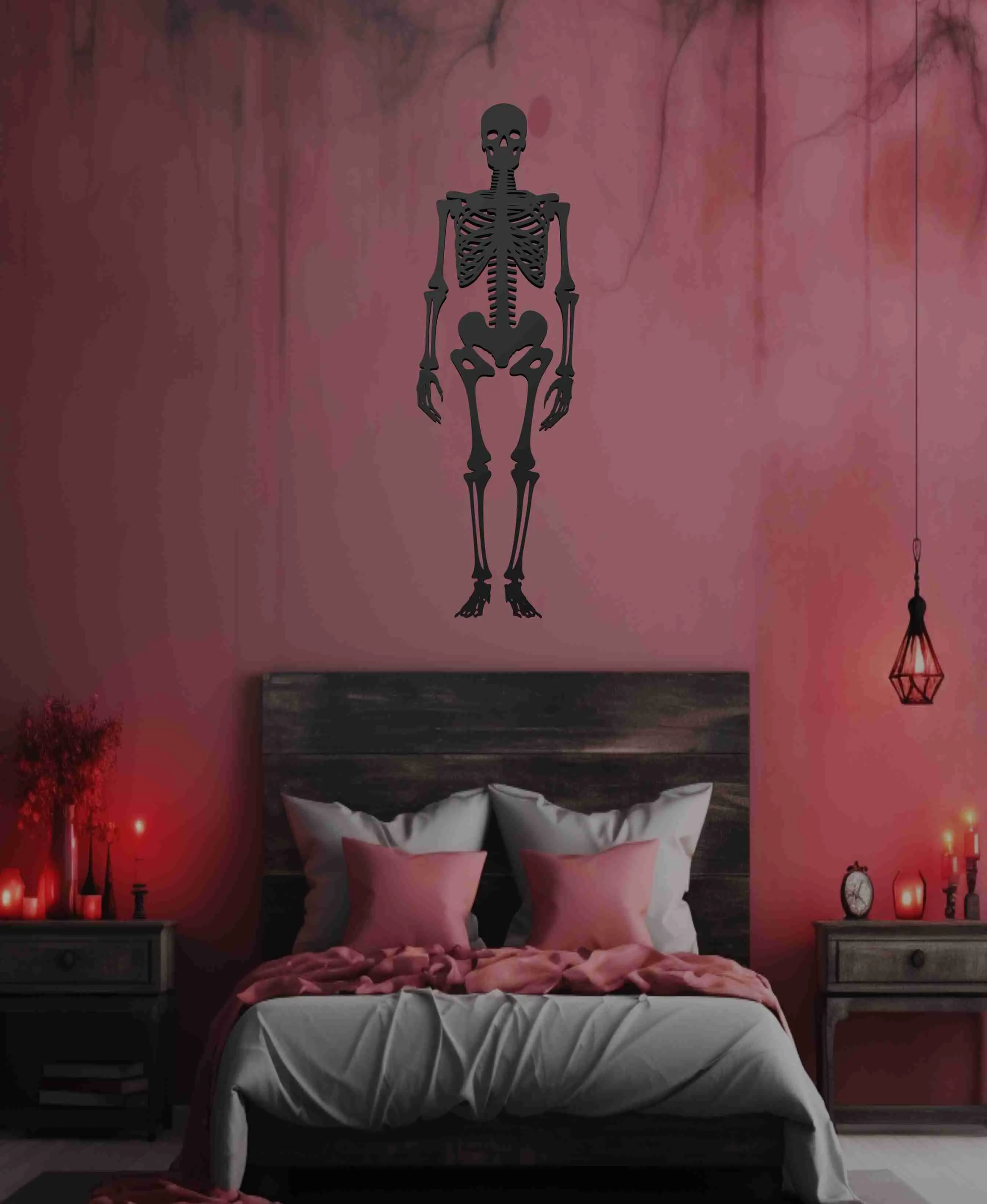 Home Decorations & Ornaments STL Download - Skeleton Wall Artby Ri0m0