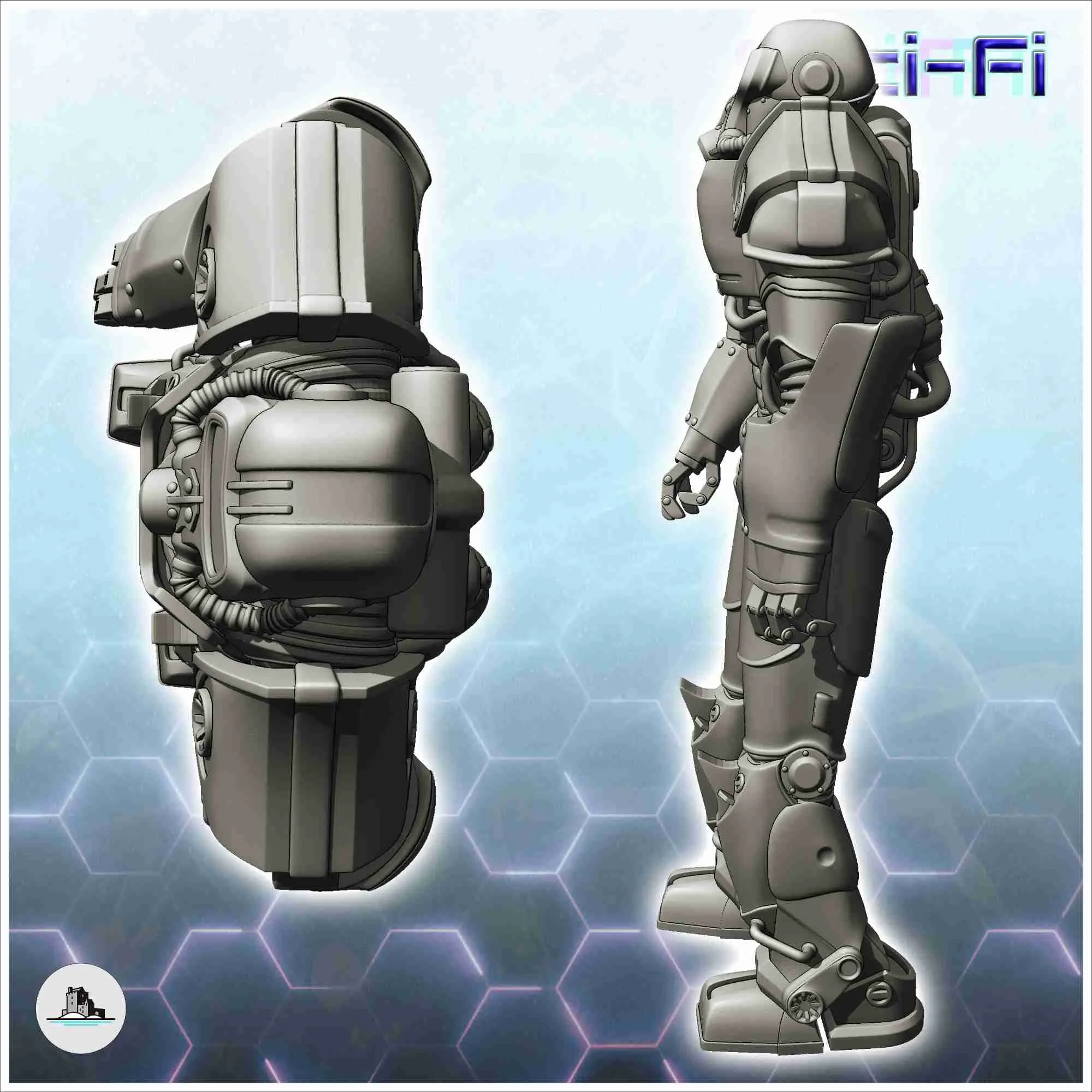 Miniature Games & Accessories STL Download - Imnos combat robot (26 ...