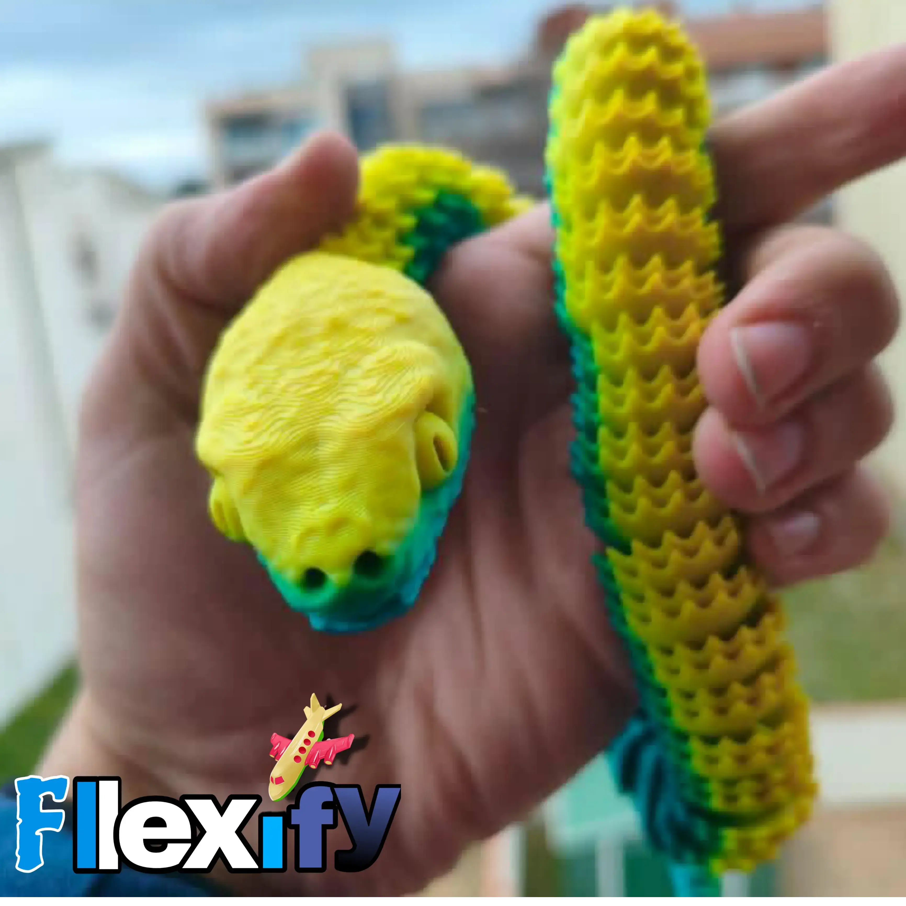 3D Printer Files | 3MF File | Flexi Snake- print in place | Creality Cloud