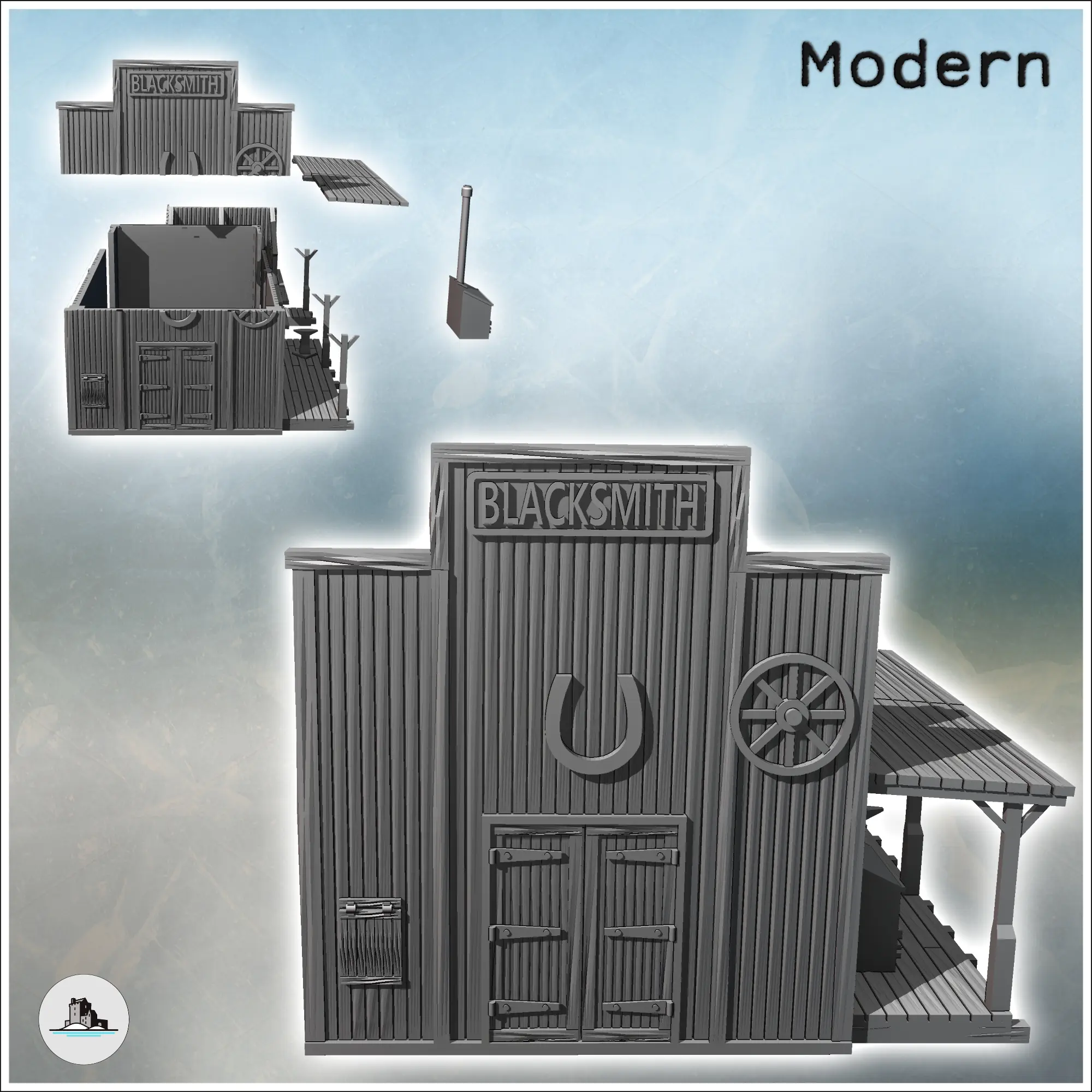 Other STL Download - Futuristic western blacksmith and farrier (18 ...