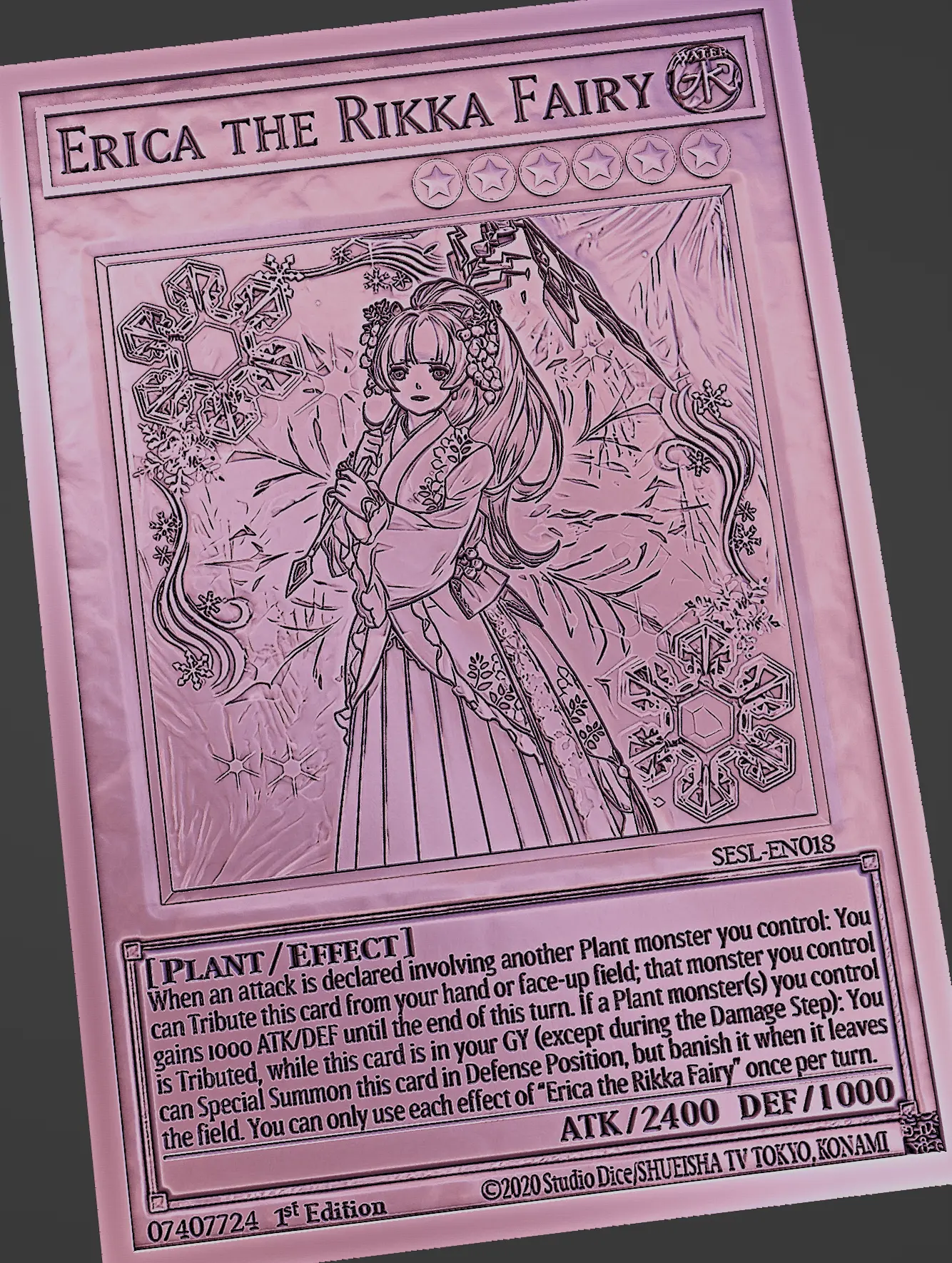 Free Other STL Download - ERICA THE RIKKA FAIRY - YUGIOHby Wsonuchiha3D