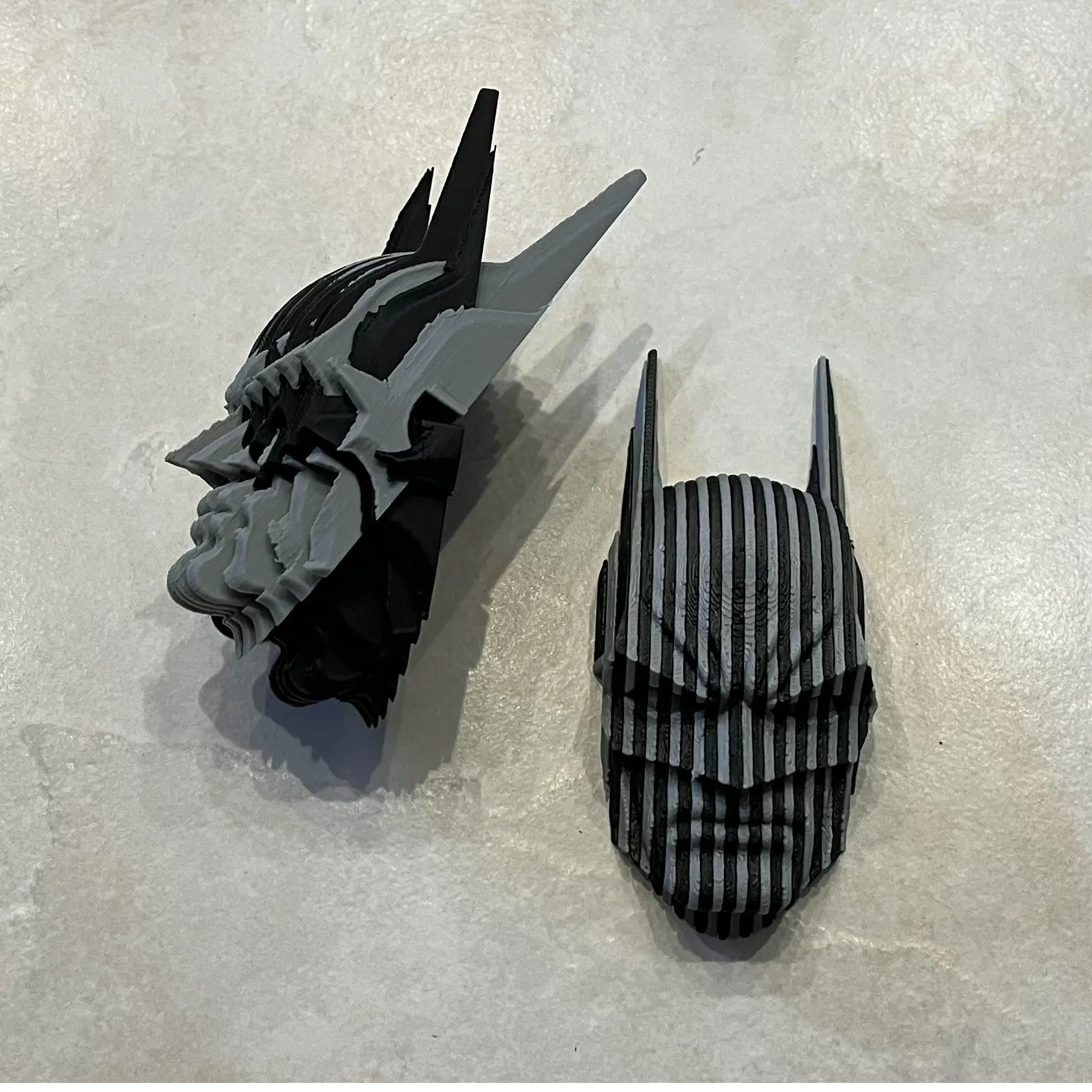 3D Printer Files | 3MF File | 2 piece layered batman face | Creality Cloud