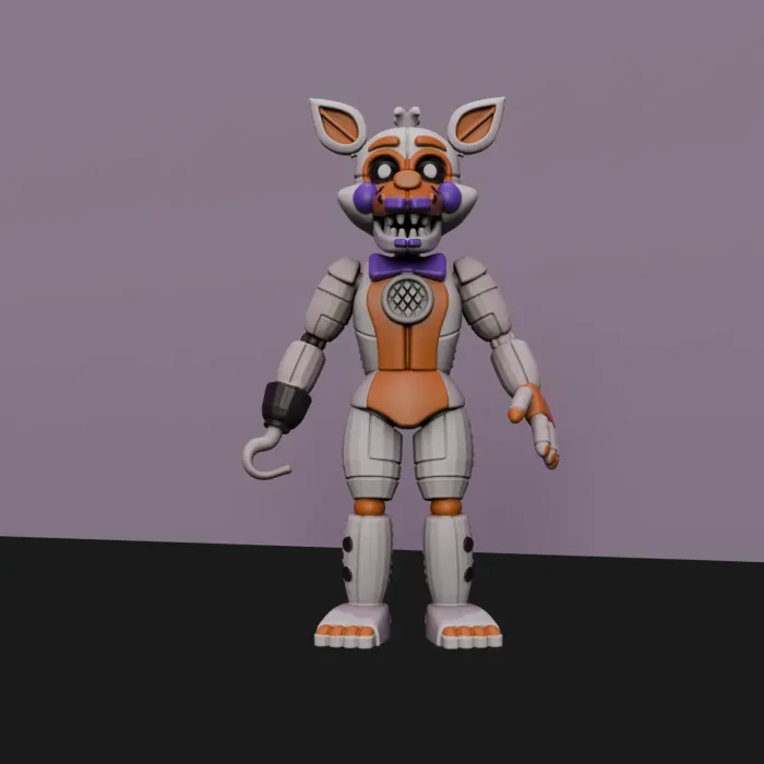 Characters & Creatures STL Download - Funtime Foxy Animatronic ...