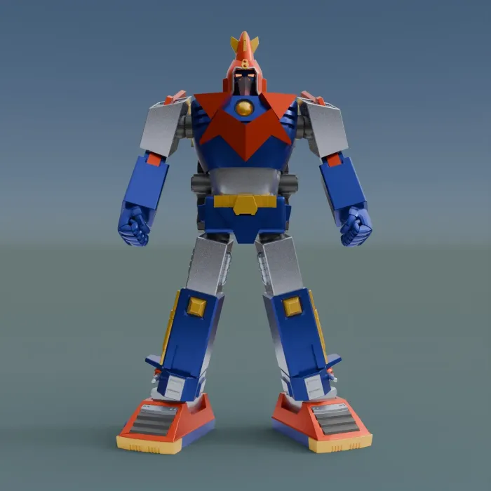 Characters & Creatures STL Download - Voltes V Robo Voltus V Statue Fan ...