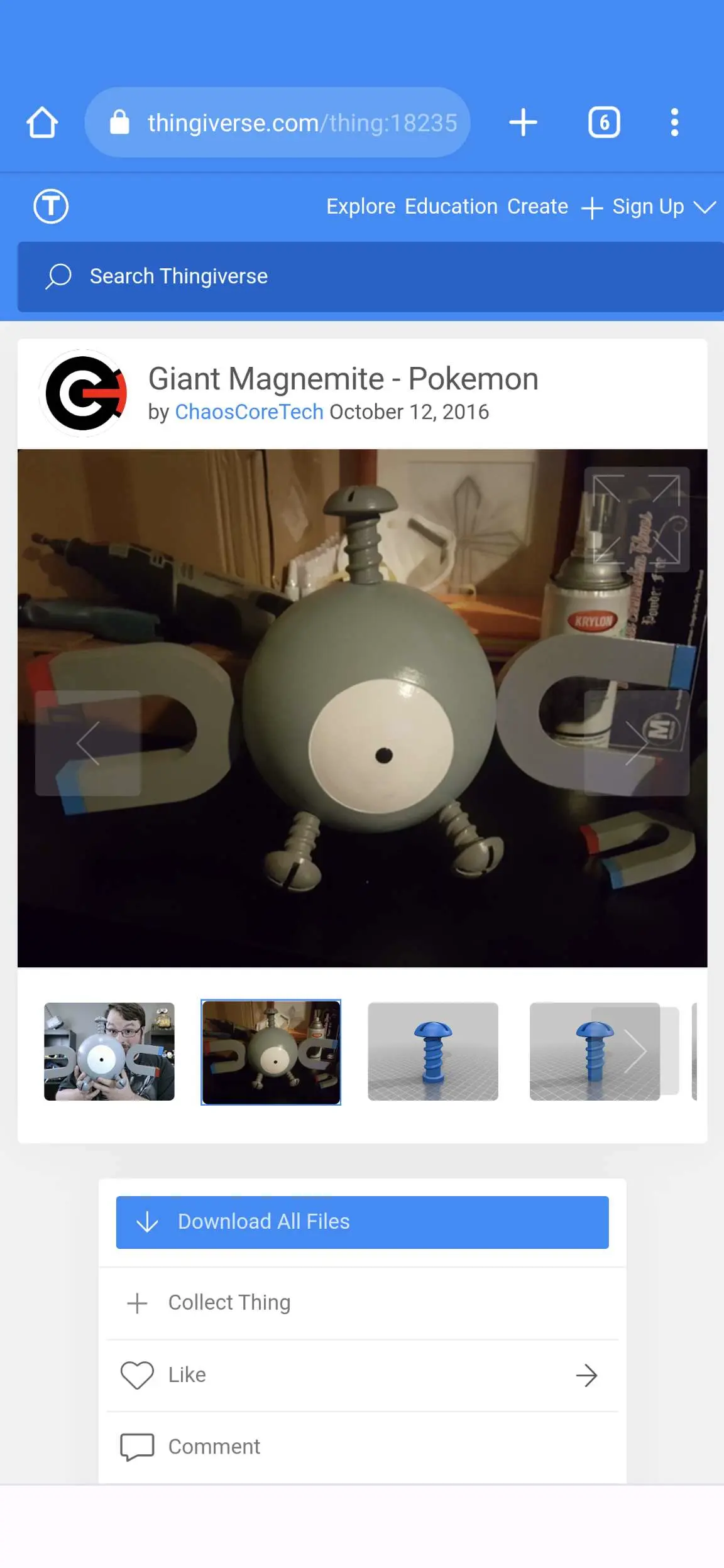 3D Printer Files | 3MF File | magnemite giant | Creality Cloud