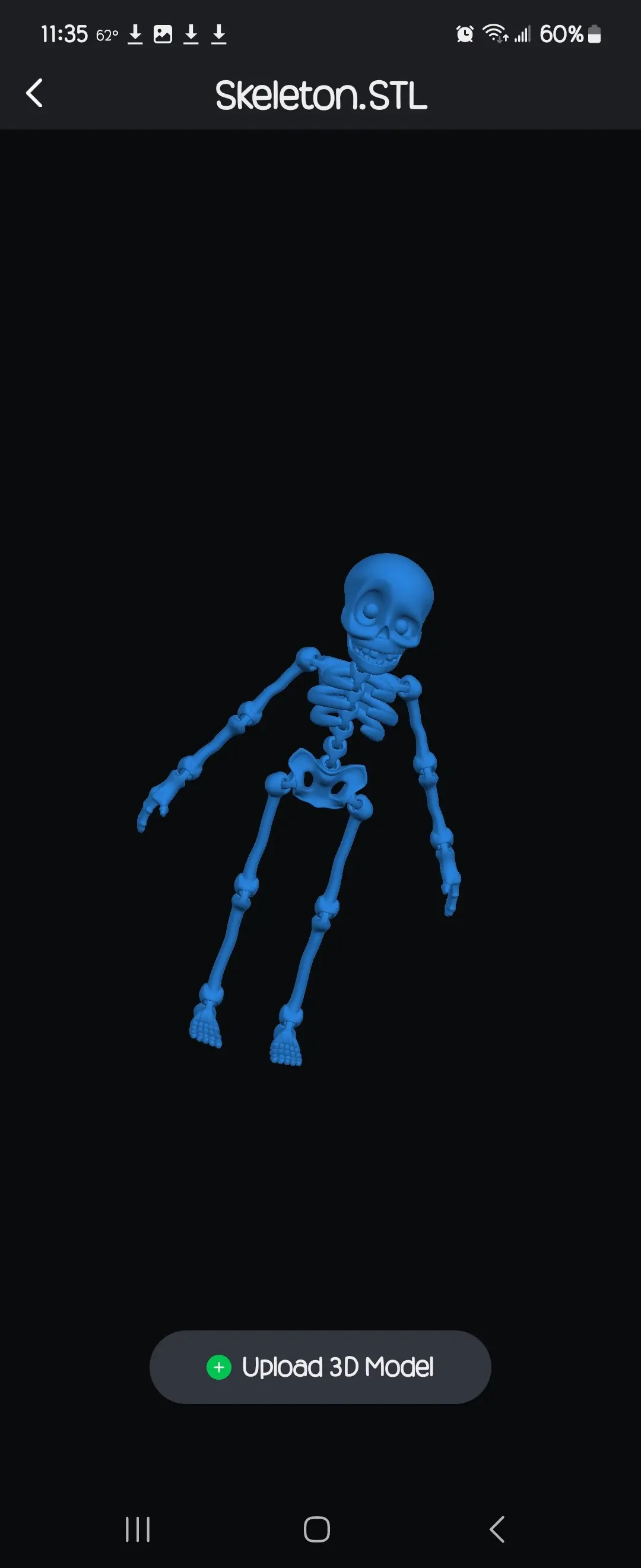 Characters & Creatures STL Download - articulated skelly with holeby ...
