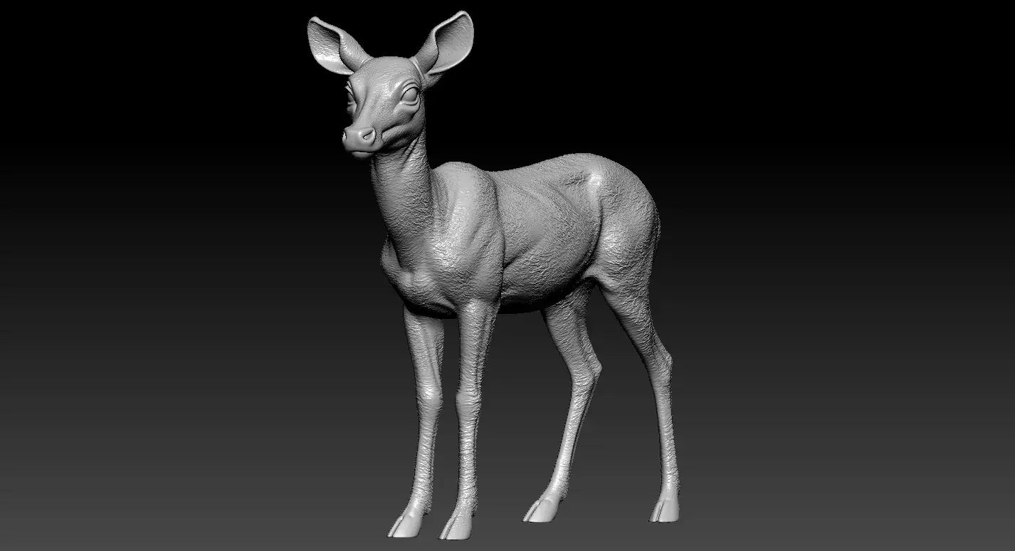 Characters & Creatures STL Download - Deer model - deer statue - 3D ...