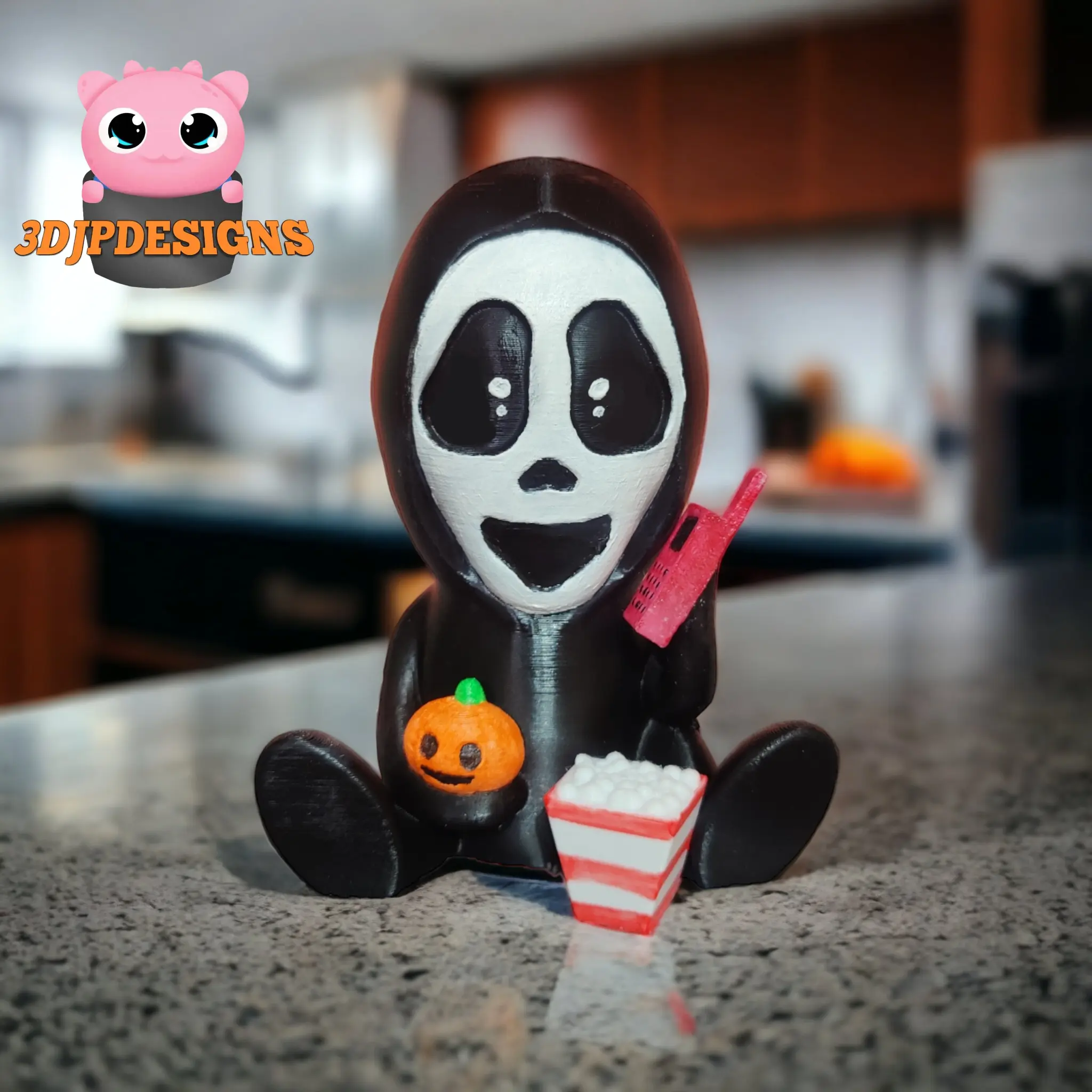 Home Decorations & Ornaments STL Download - GHOSTFACE CUTE HALLOWEEN ...