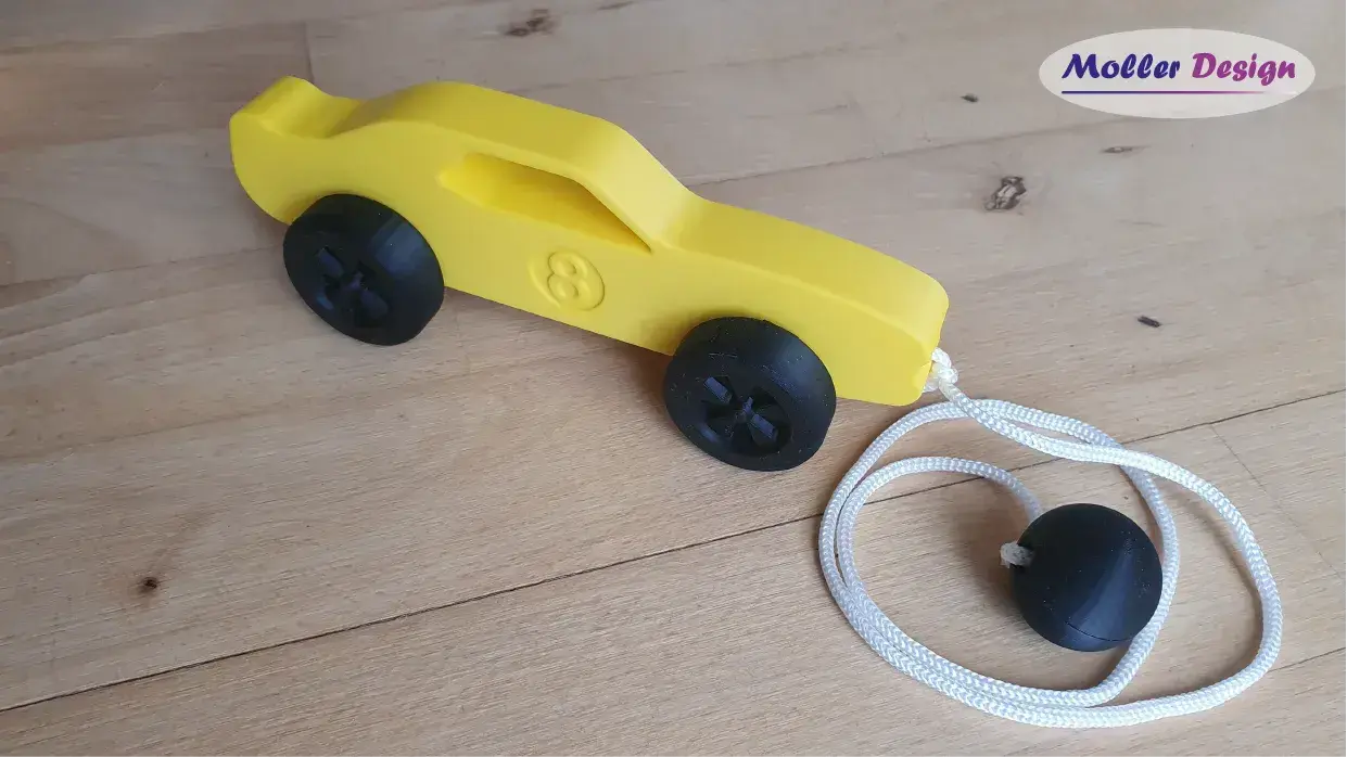 Construction Toys STL Download - Classic car pull along toyby MollerDesign