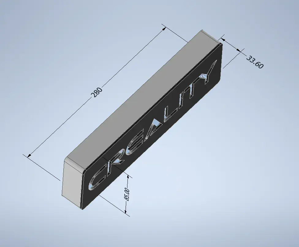 3D Printer Files | 3MF File | Creality Led Sign | Creality Cloud