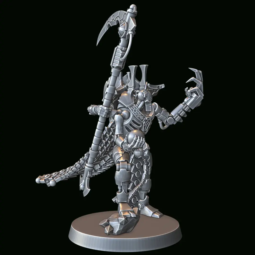 Miniature Games & Accessories STL Descarga - Necron Overlord 2 with orb ...