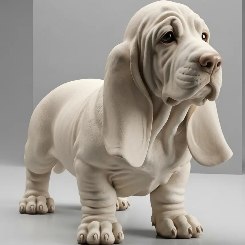 3D Printer Files | 3MF File | Basset Hound / coleção filhotes ...