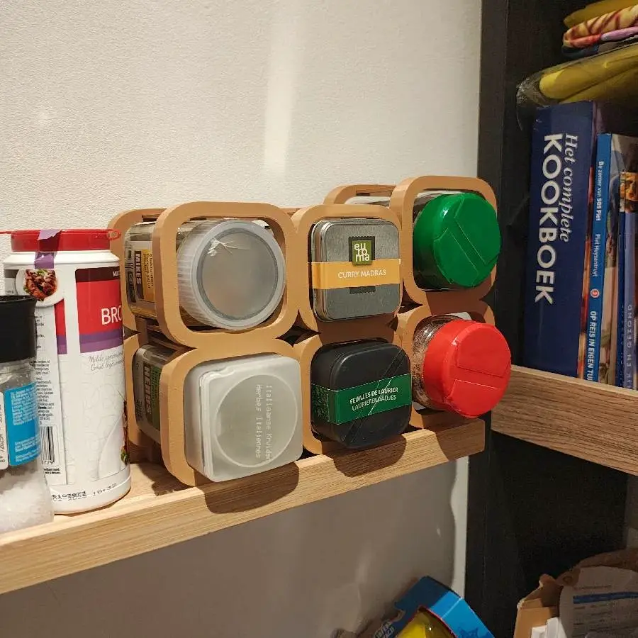 Free Other STL Download - Spice rack, no glue - not much filament ...