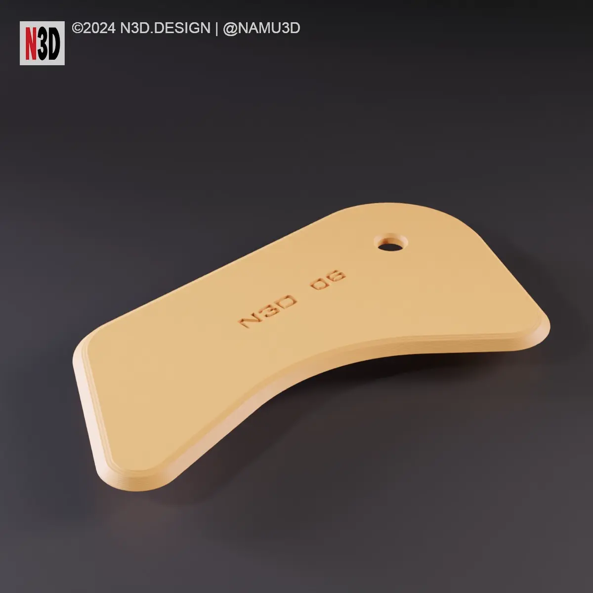 Free Test Models STL Download - Pottery tool 06by Namu3D