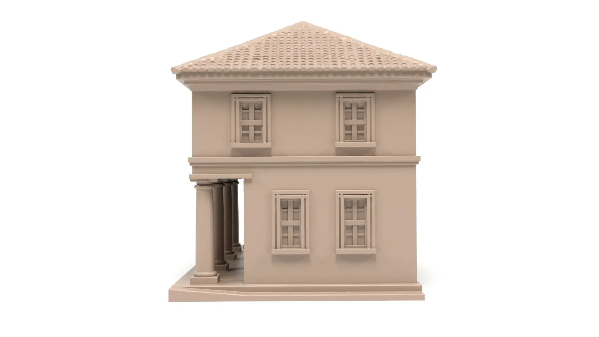 Props & Terrain STL Download - Colonial houseby 3D Everything