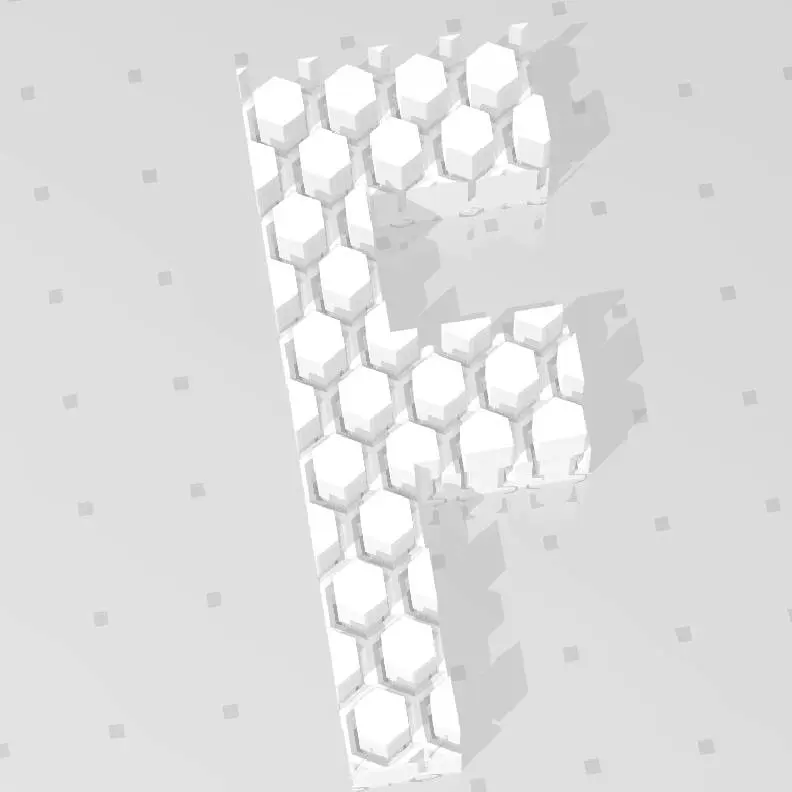 3D Printer Files | 3MF File | The "F"-shaped pop it toy | Creality Cloud