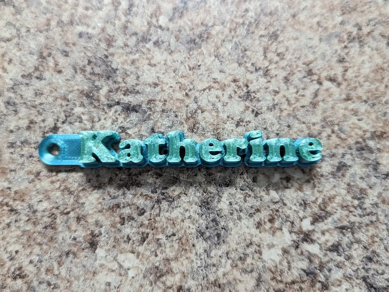 Jewelry & Accessories STL Download - Katherine Keychainby Trash Can Guy