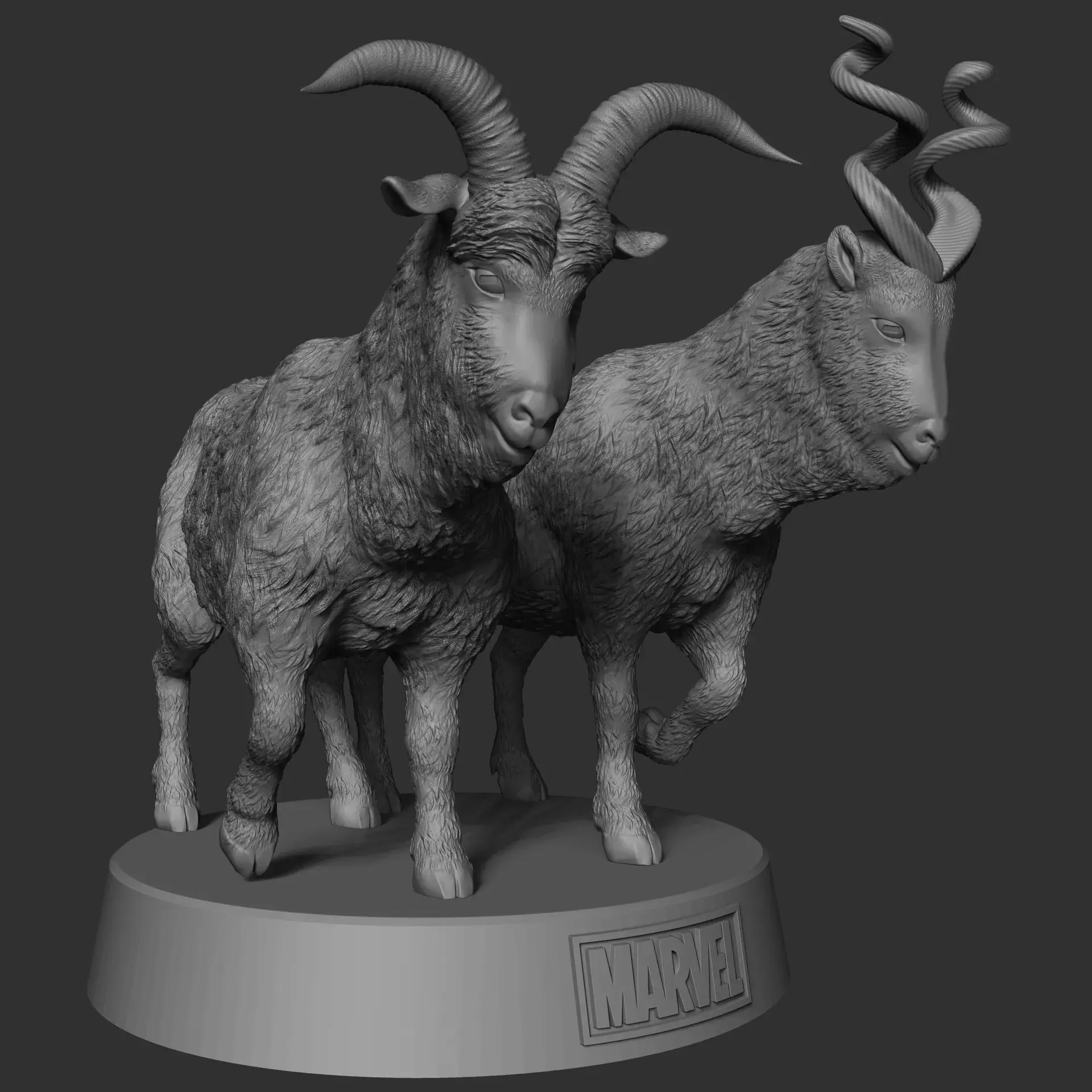 Characters & Creatures STL Download - Goats Thor - movie fan artby ...