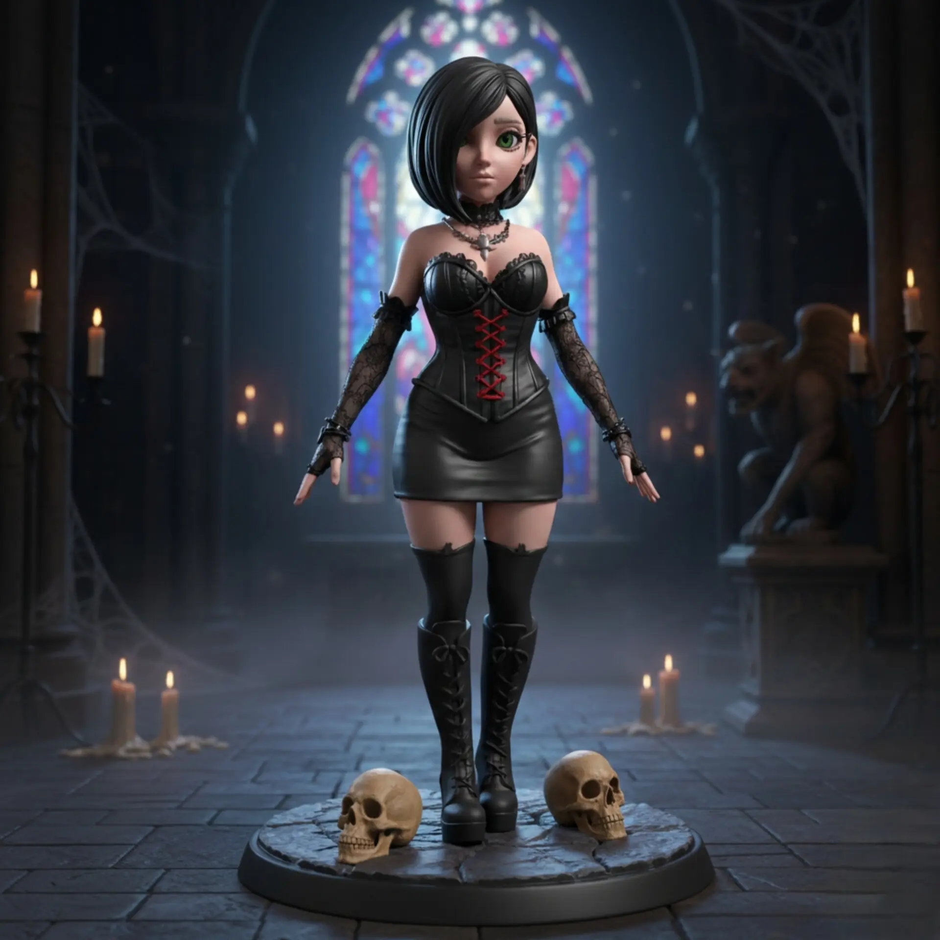 3D Printer Files | 3MF File | gothic girl ( chica gotica ) | Creality Cloud
