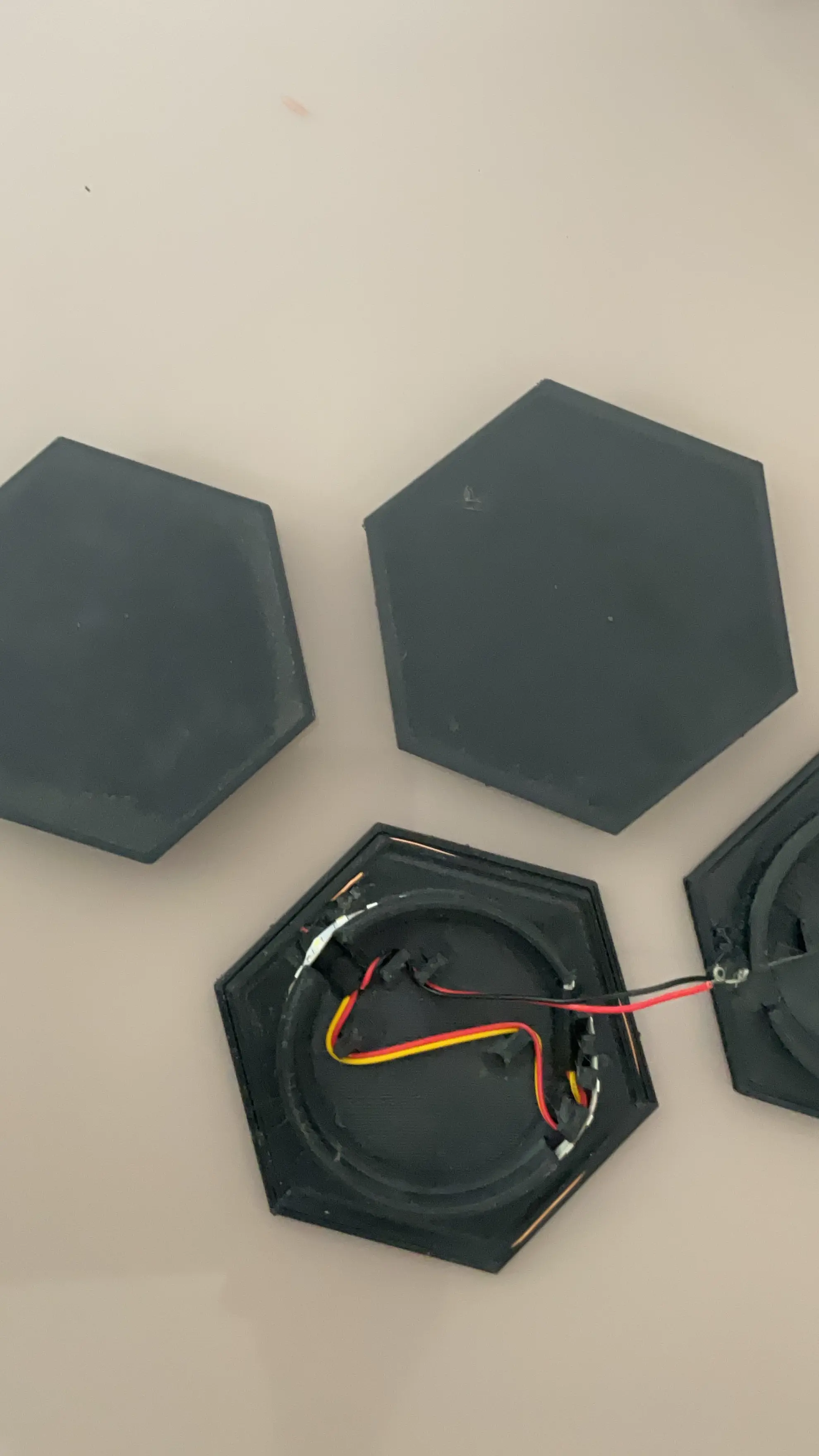 Home Decorations & Ornaments STL Download - Hexagon Table Light led ...