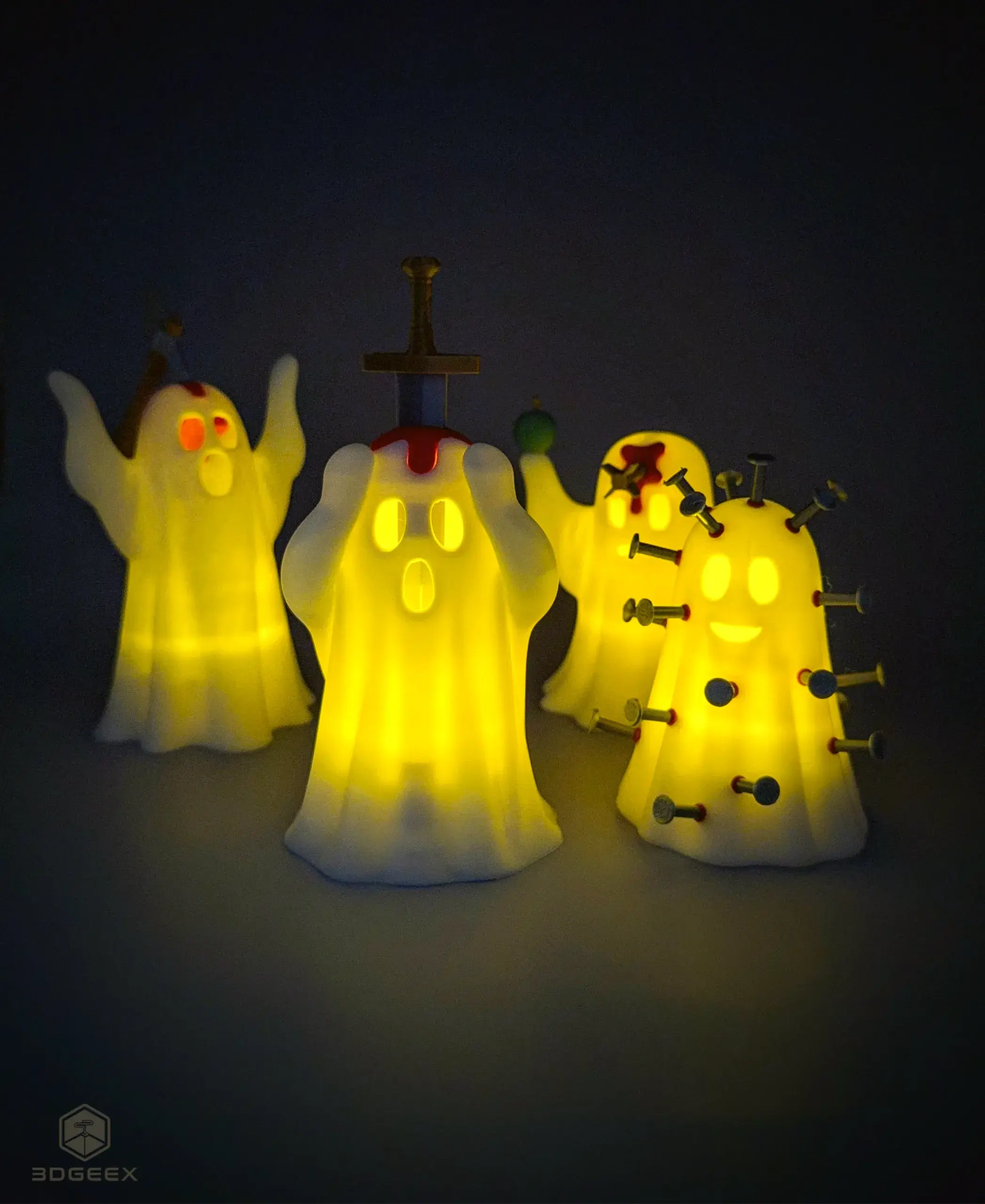 Characters & Creatures STL Download - The Wounded Ghosts - Part 2by 3DGeex