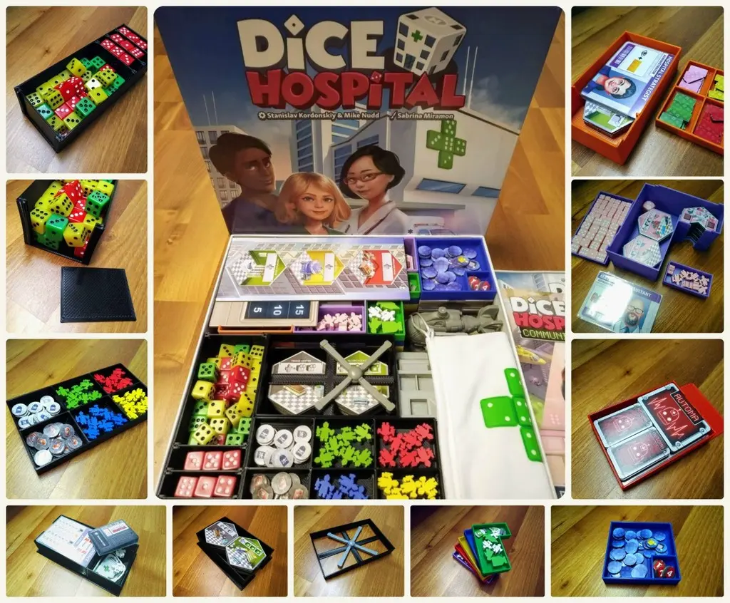 Free Board Games & Card Games STL Download - Dice Hospital Organizer ...