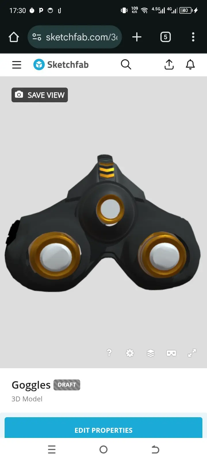 Cosplay STL Download - Elegant Predator theme Goggles by LUKANDA21