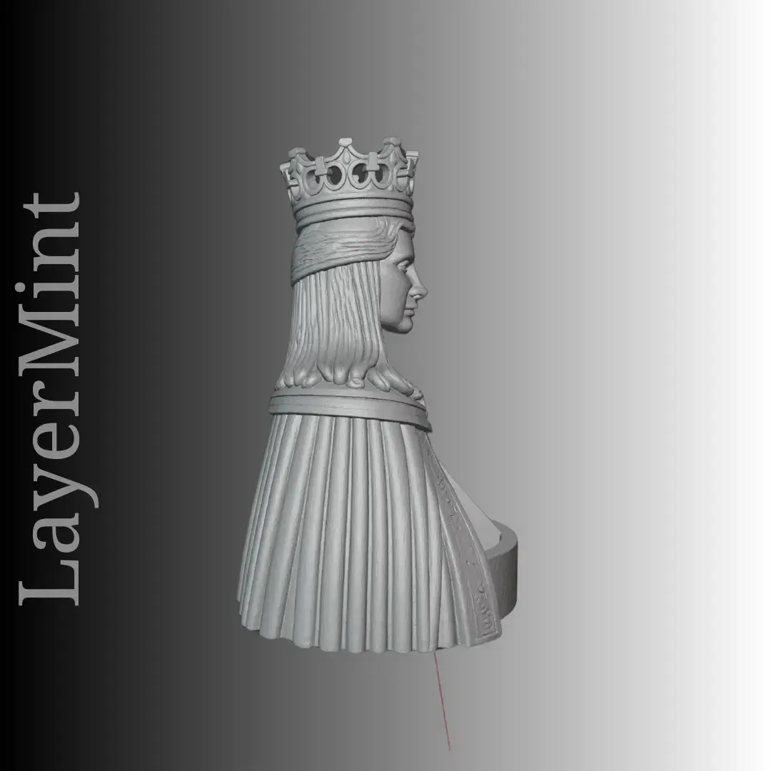 Home Decorations & Ornaments STL Download - Queen Bust Desk Organizer ...