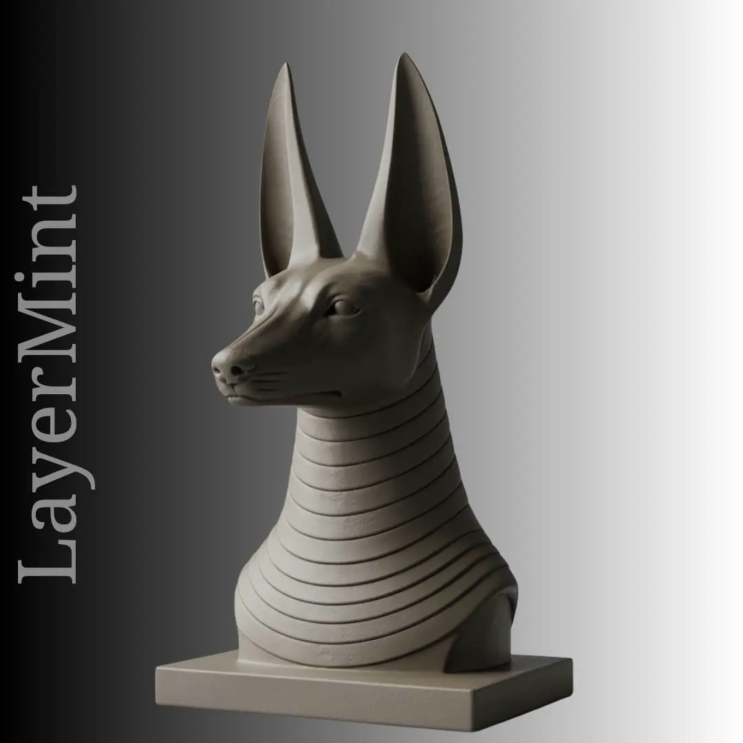 Sculptures & Artworks STL Descarga - Anubis Dog Bust – 3D Print STL ...