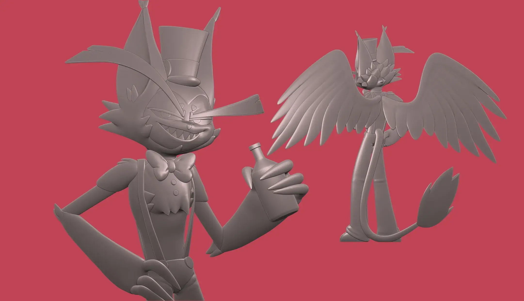 Characters & Creatures STL Download - Husk Hazbin Hotelby Aarome Art