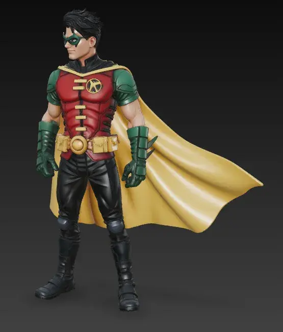 Characters & Creatures STL Descarga - Robin Batman Sidekick - Brainbits3D
