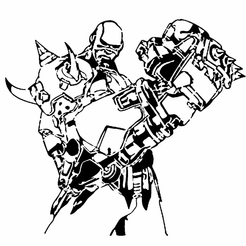 Free Digital Art STL Download - Doomfist Stencil 2by SMT_M 🦊