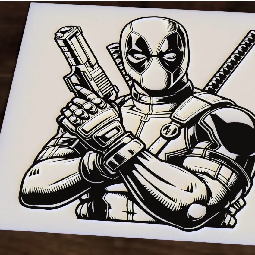 3D Printer Files | 3MF File | Deadpool gun | Creality Cloud
