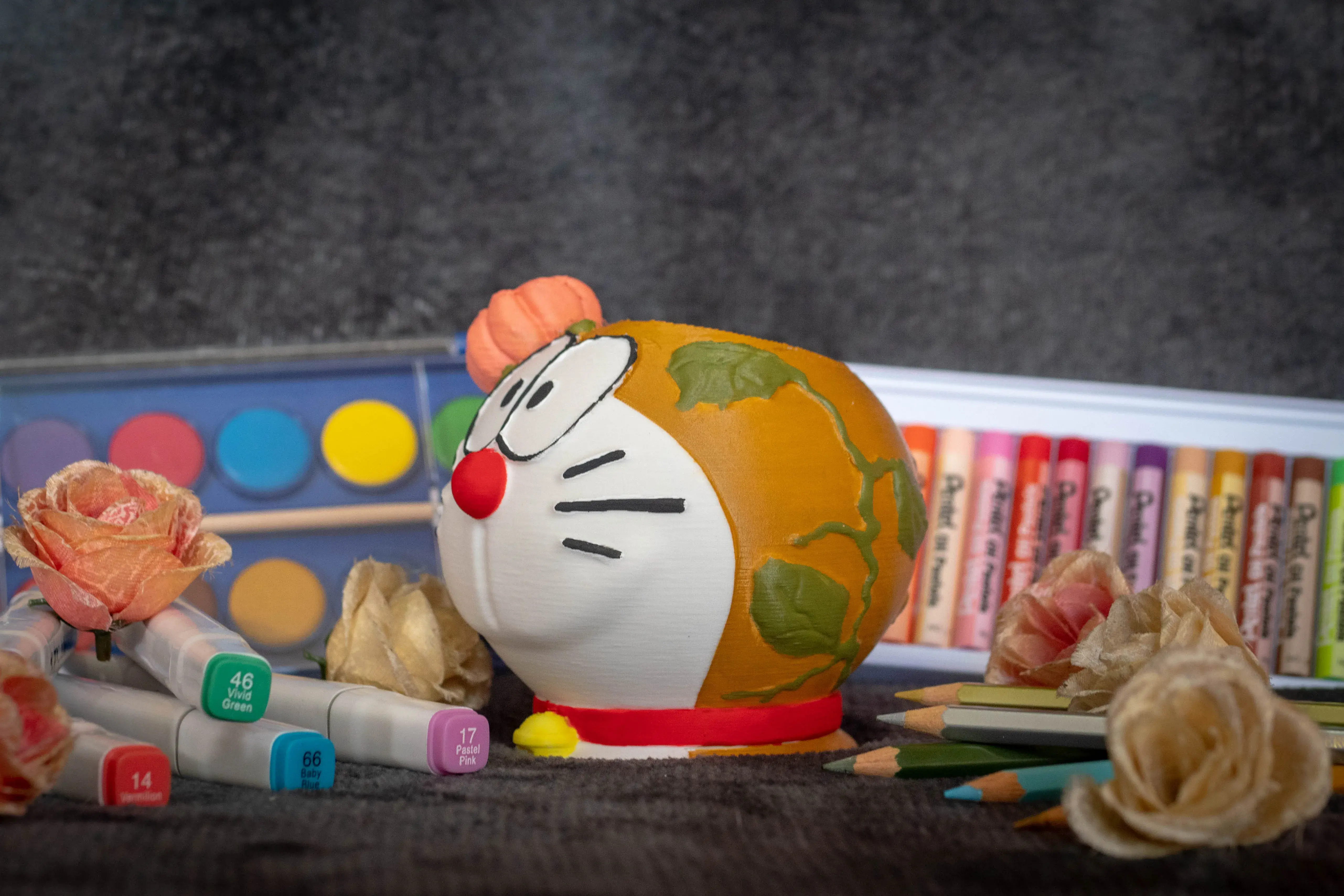 Board Games & Card Games STL Download - Doraemon Pumpkin Halloween ...