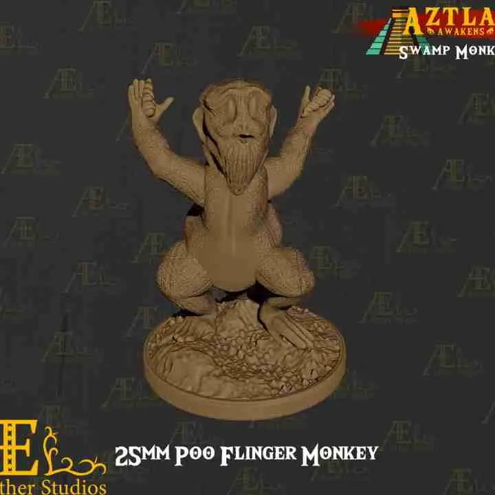 KS2AZM03 - Aztlan Swamp Monkeys | 3D models download | Creality Cloud