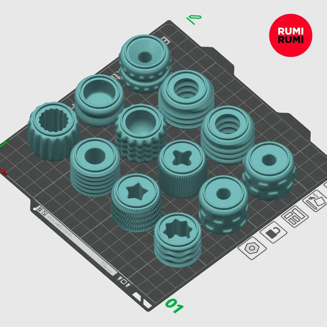 Construction Toys STL Download - Fidget Toy Blocksby RumiRumi