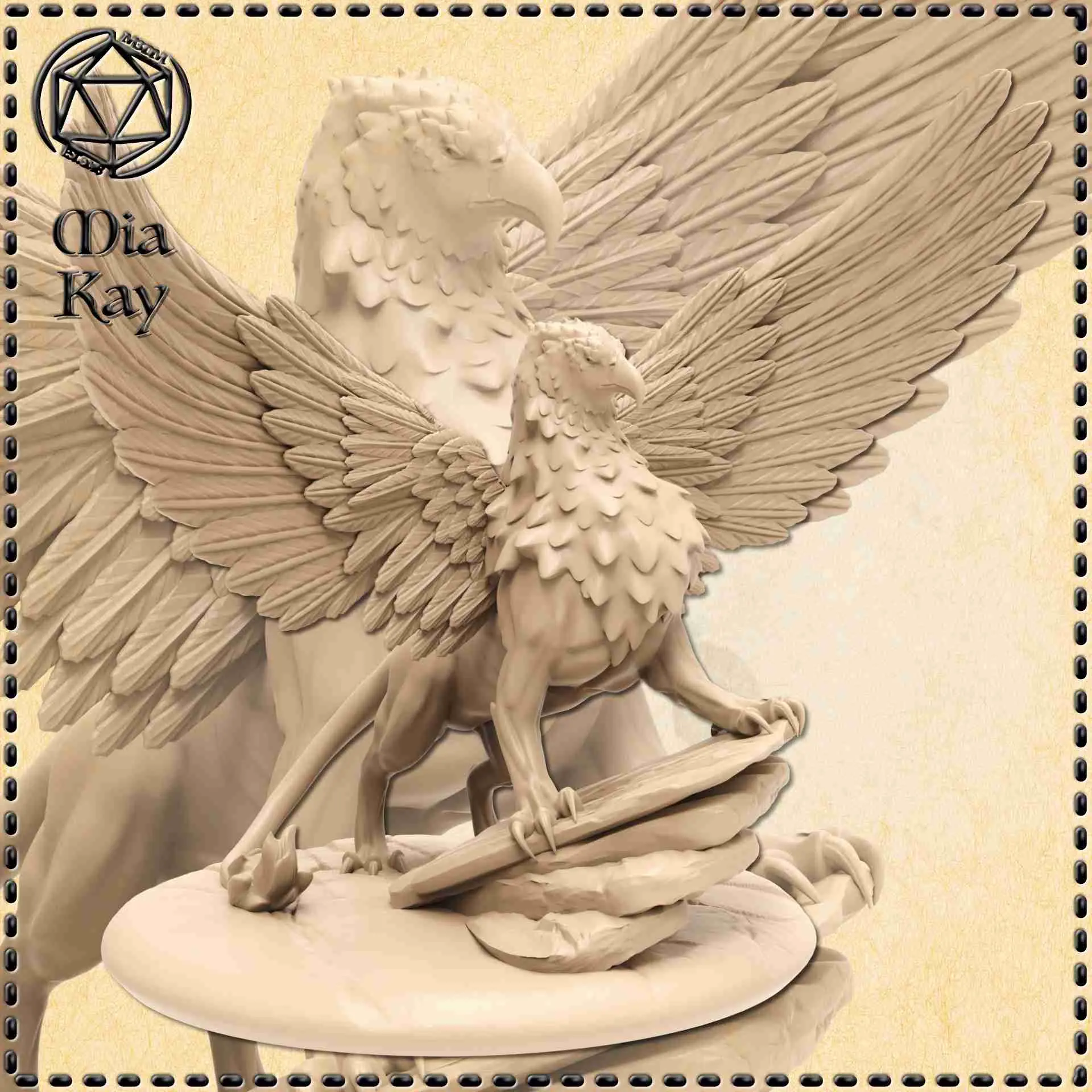 Characters & Creatures STL Download - Gryphonby M3DM