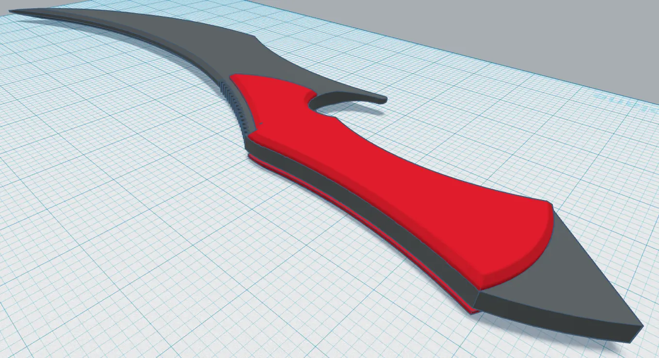 Free Cosplay STL Download - Large Cosplay Knife 4by Cyberbeast