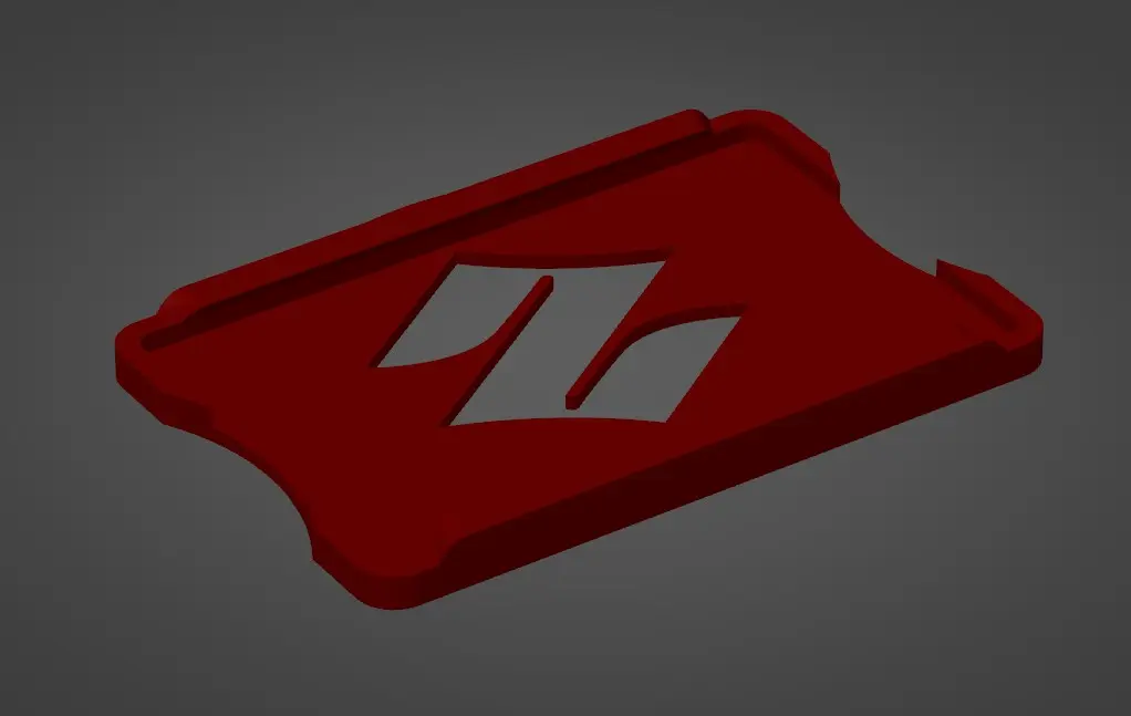 Badges & Coins STL Download - Suzuki ID Holder by Creathings3D